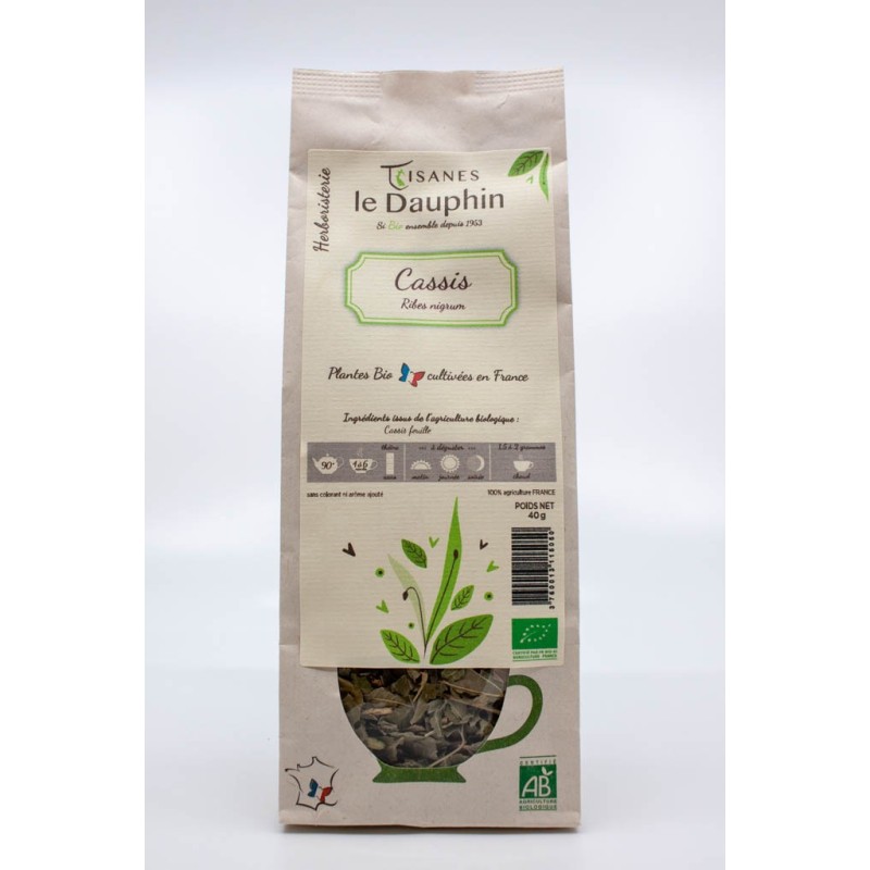 Tisane bio cassis - herboristerie - agriculture France