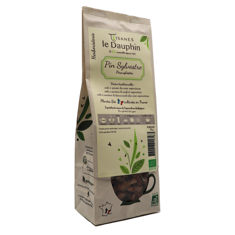 Tisane bio de bourgeon de pin- herboristerie - agriculture France