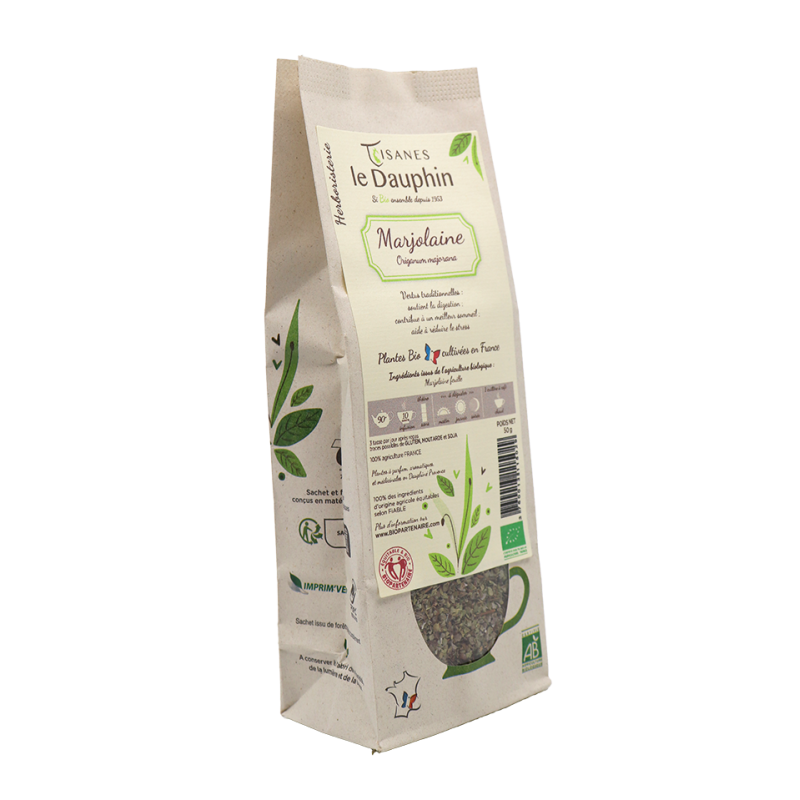 Tisane bio Marjolaine - digestive et calmante, agriculture France